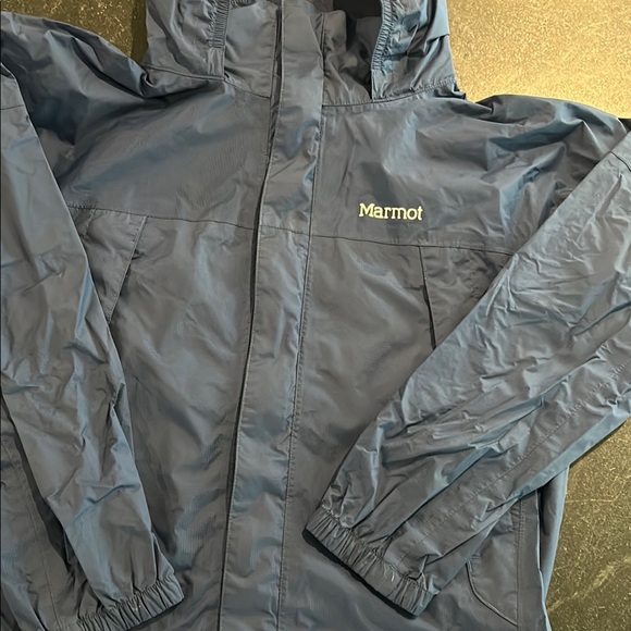 Marmot | Jackets & Coats | Marmot Blue Hooded Jacket | Poshmark
